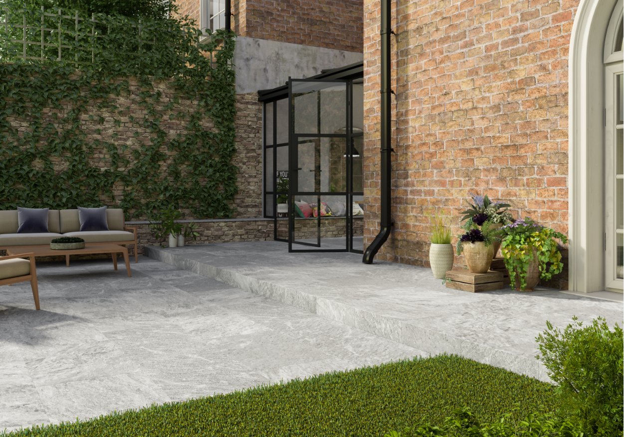 Floor & Wall Cambridge Grey - 600 x 900 Outdoor - 20mm Porcelain Tile ...